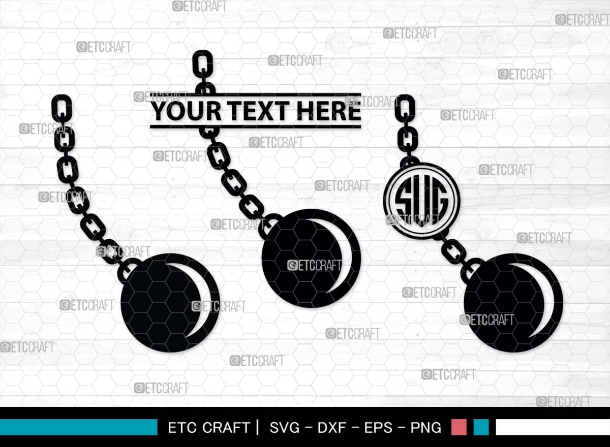 Wrecking Ball Monogram, Wrecking Ball Silhouette, Wrecking Ball SVG ...