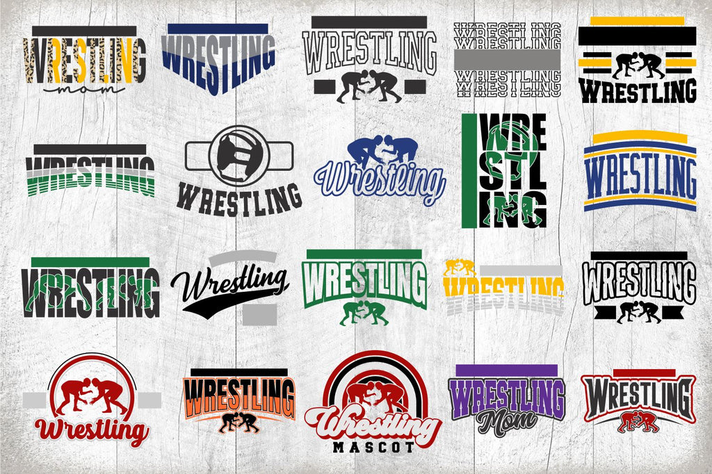 Wrestling SVG Template Bundle 1 - So Fontsy