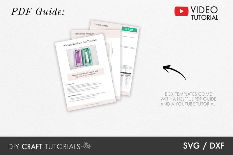 Wristlet Box SVG - Keychain Box SVG - So Fontsy