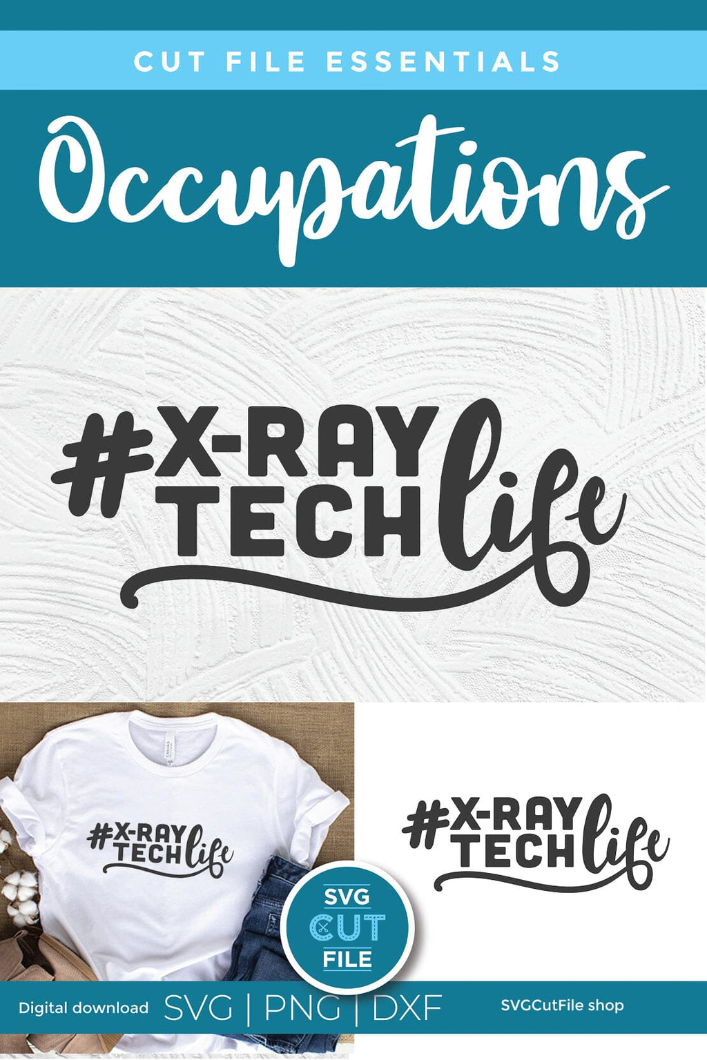 X-Ray Tech Life SVG file-xray technologist - So Fontsy