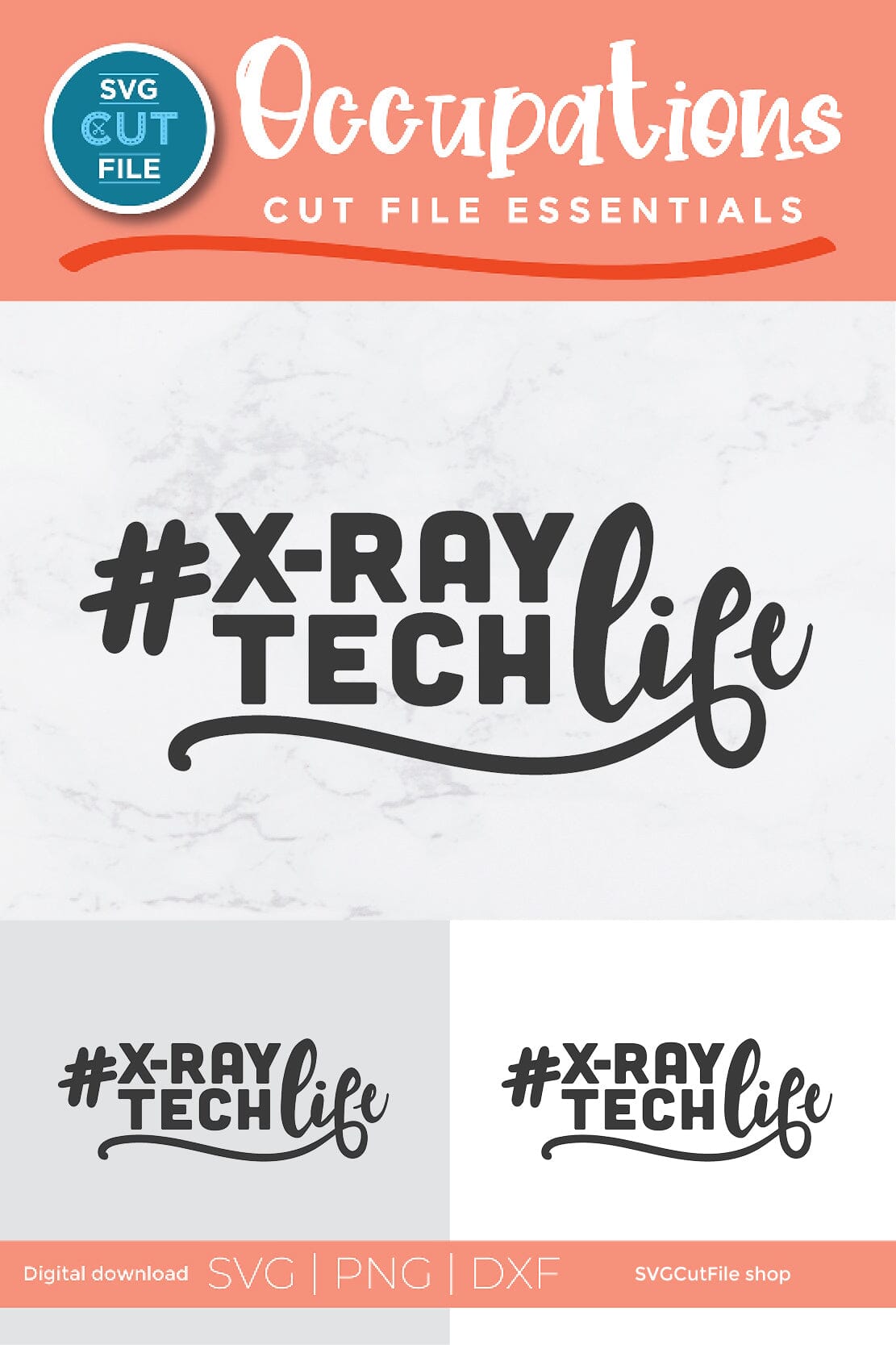 X-Ray Tech Life SVG file-xray technologist - So Fontsy
