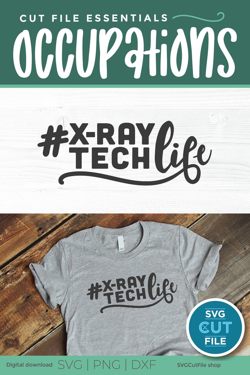 X-Ray Tech Life SVG file-xray technologist - So Fontsy