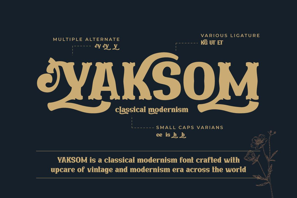 YAKSOM | Serif Classic Modernism - So Fontsy