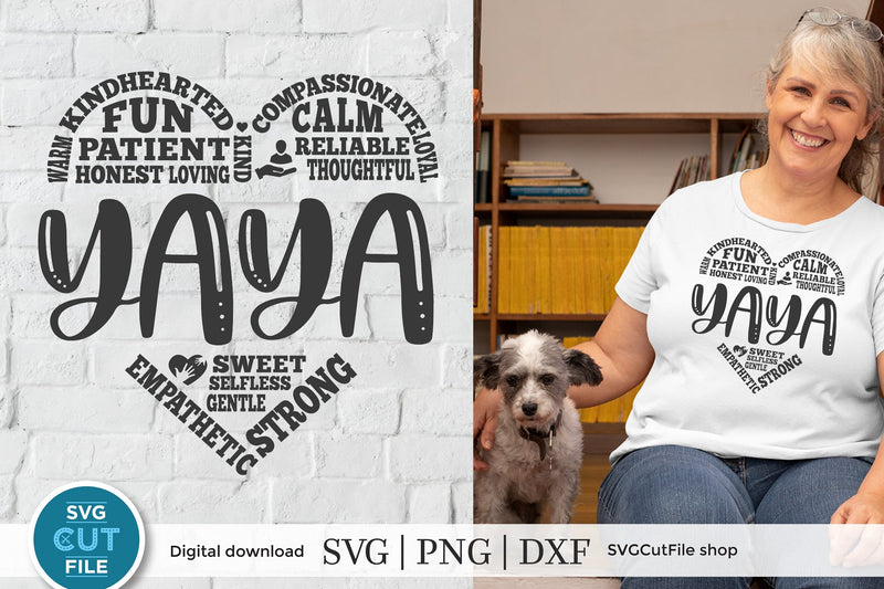Yaya svg subway art - So Fontsy