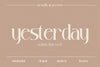 yesterday Typeface - So Fontsy