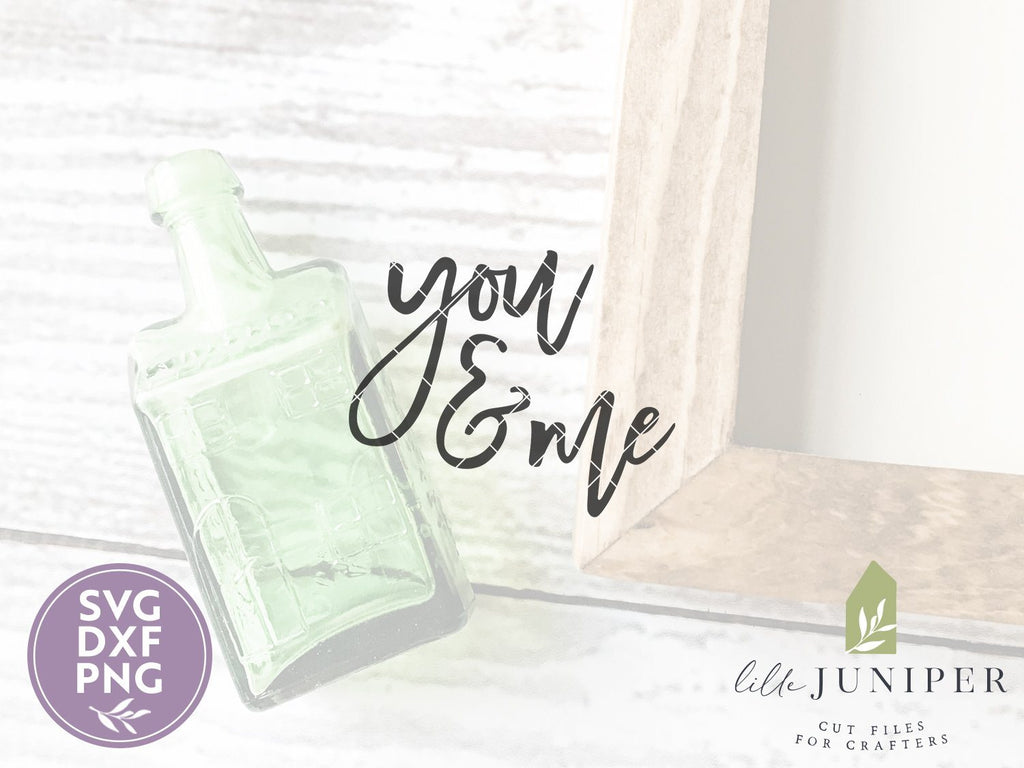 You and Me SVG | Oversized SVG | Rustic Sign Design - So Fontsy