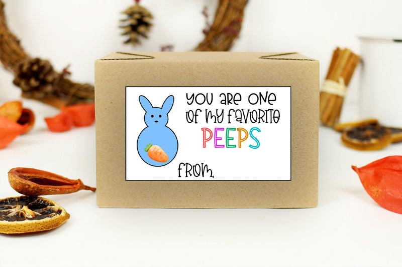 You Are One of My Favorite Peeps I Easter Gift Tags - So Fontsy