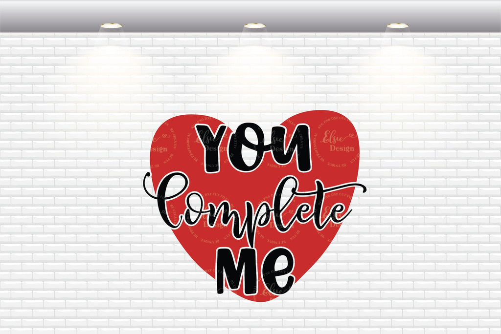 You Complete Me - SVG, PNG, DXF, EPS - So Fontsy