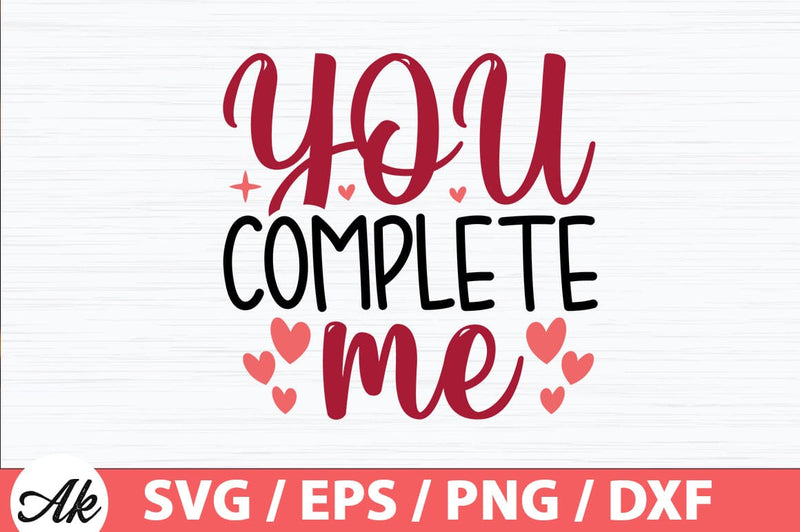 You complete me SVG - So Fontsy