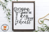 You Hold The Key To My Heart | Valentine's Day | SVG PNG DXF - So Fontsy