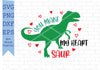 You Make My Heart Saur Svg, Dinosaur Svg - So Fontsy