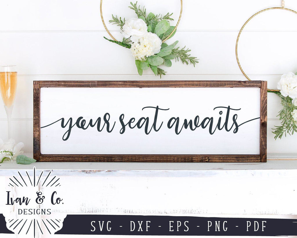 Your Seat Awaits SVG Files | Wedding | Seating Chart SVG (970549496 ...