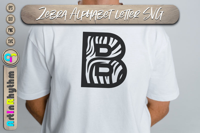 Zebra Alphabet Letter, a-Z Font Svg - So Fontsy