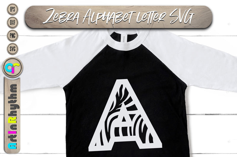 Zebra Alphabet Letter, a-Z Font Svg - So Fontsy