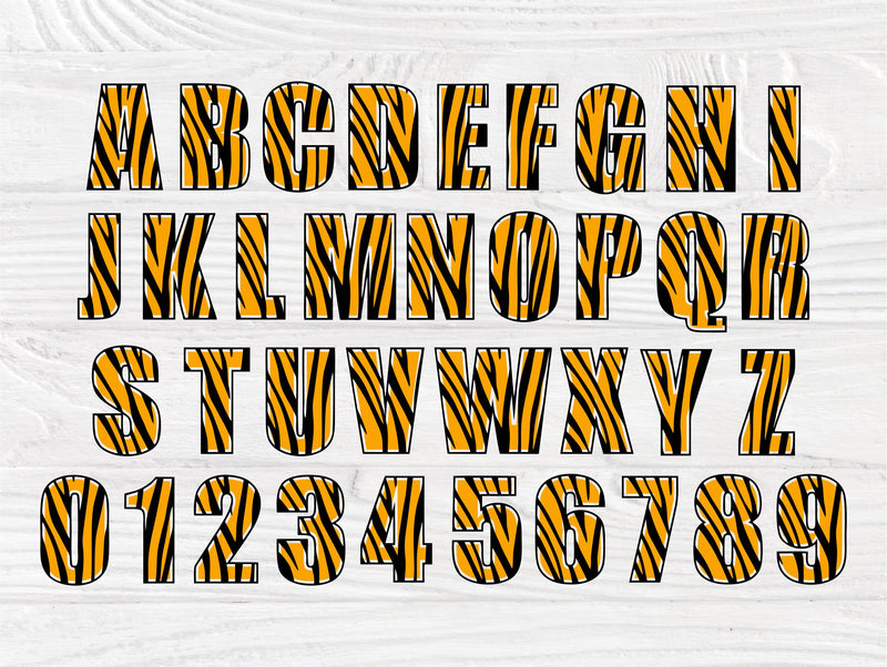 Zebra font SVG | Zebra alphabet svg | Zebra numbers svg | Alphabet cut ...