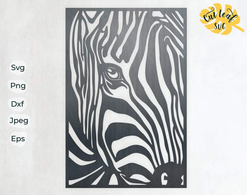 Zebra svg, dxf files for plasma, cnc files for wood, zoo svg, safari ...