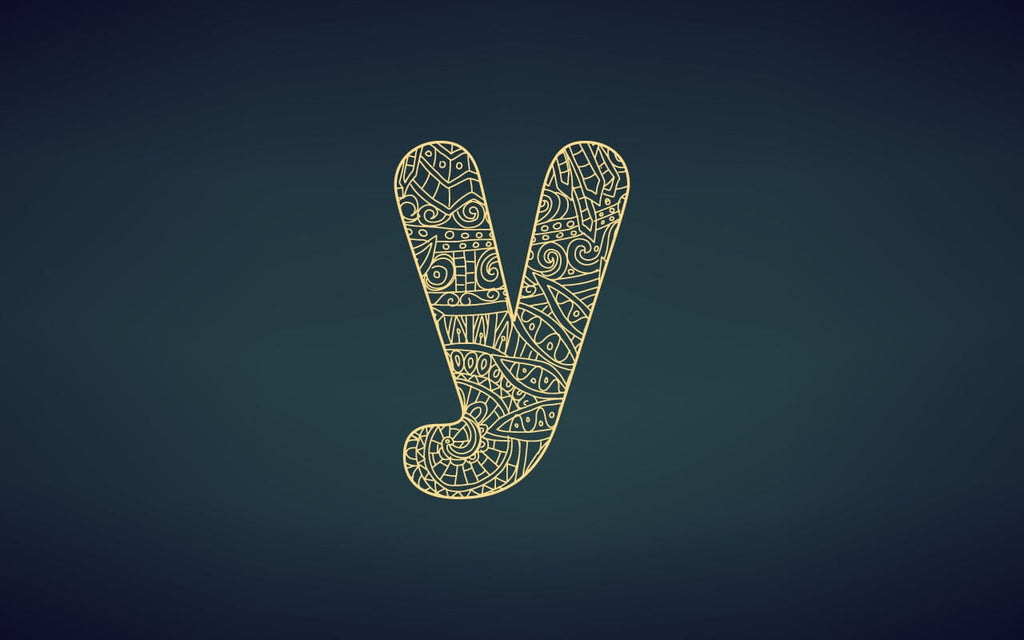 Zentangle stylized alphabet. Letter Y in doodle style, mandala ...