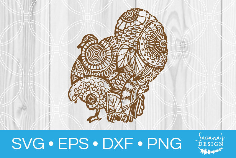 Zentangle Turkey - So Fontsy