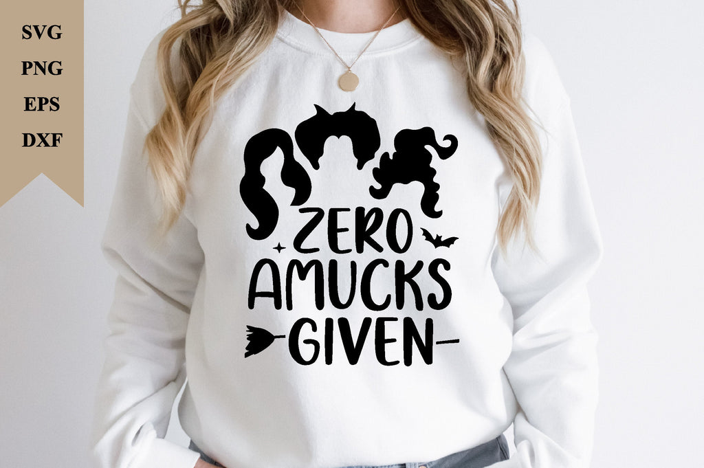 Zero Amucks Given SVG - So Fontsy