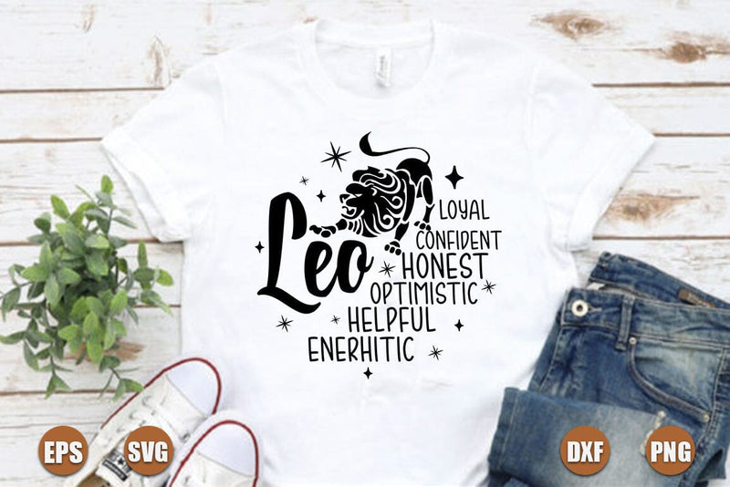 Zodiac SVG Design, Leo - So Fontsy