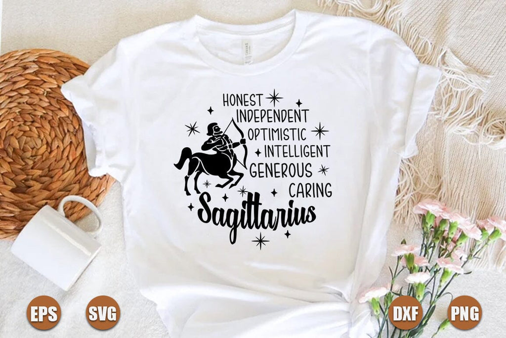 Zodiac SVG Design, Sagittarius - So Fontsy