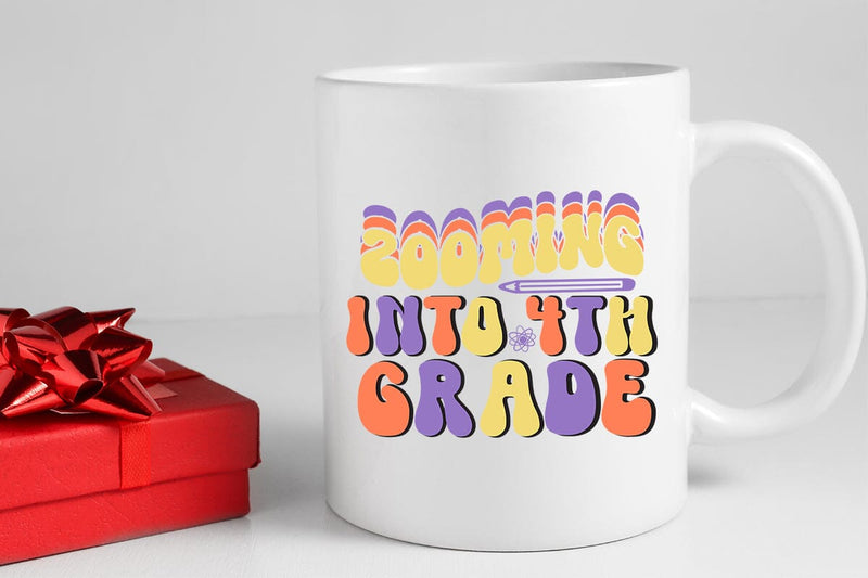 Zooming Into Fourth Grade Retro SVG - So Fontsy