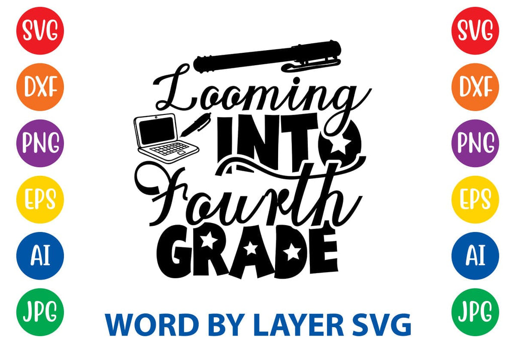 Zooming Into Fourth Grade SVG Design - So Fontsy