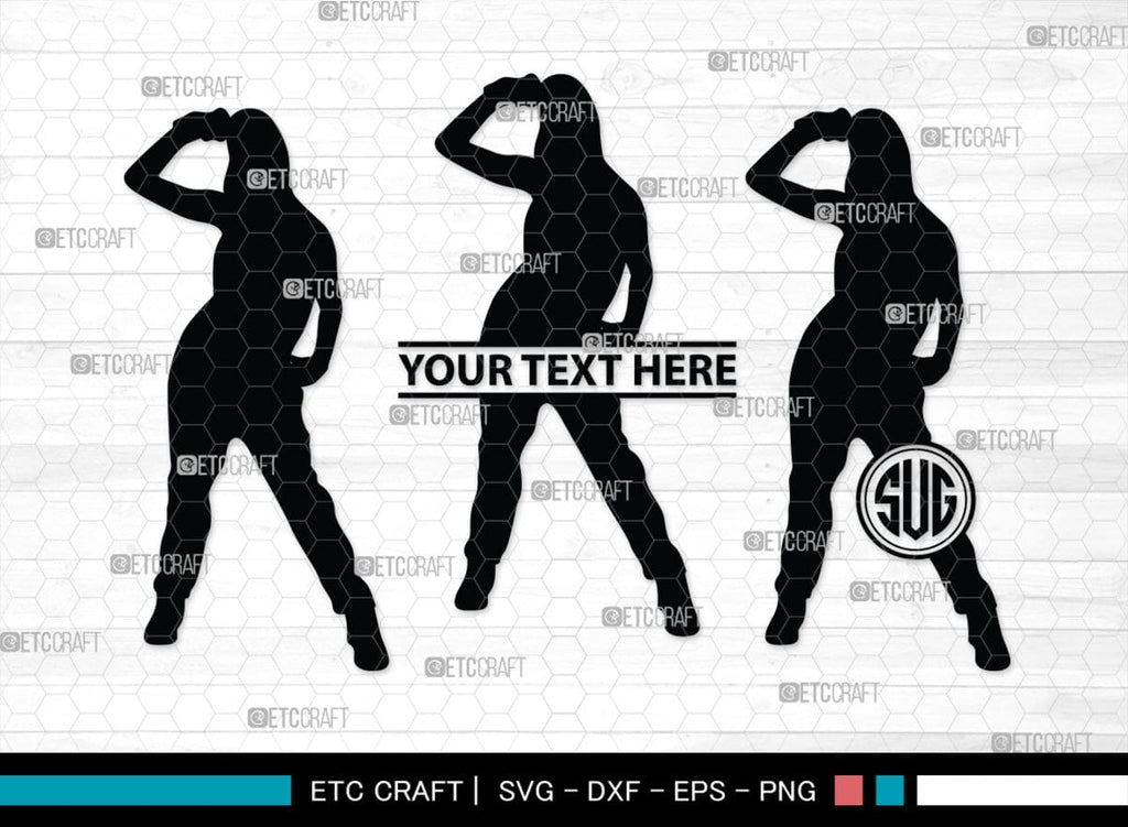 Zumba Girl Monogram, Zumba Girl Silhouette, Zumba Girl SVG, Zumba Svg ...